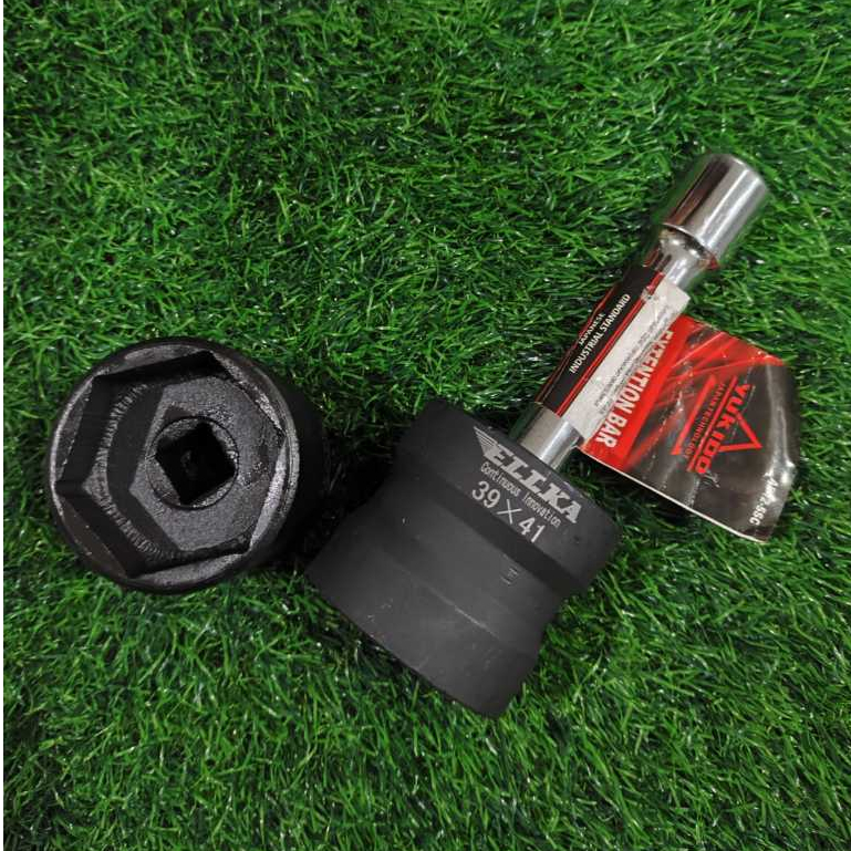 Jual Paket Double Head Socket Mata Sock Blok CVT 39x41 mm + Extension Bar 5" Sambungan Kunci ...