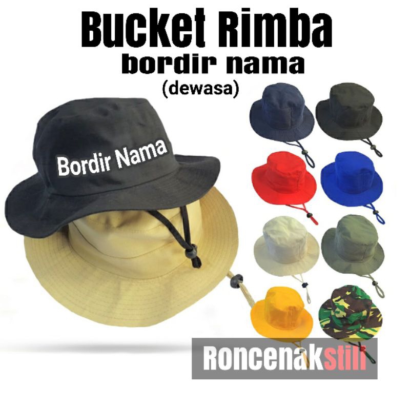 Jual Topi Rimba Adventure/ Pendaki/ Mancing/ Hiking Pake Tali Premium ...