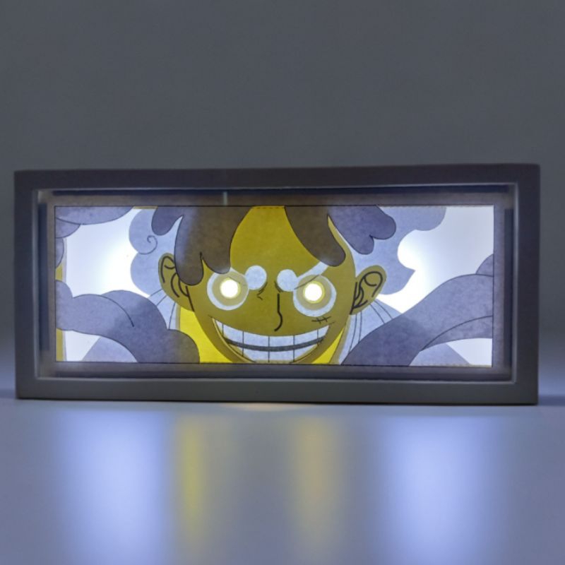 Jual Lampu LED Anime Lightbox 3D One Piece - Luffy Gear 5 Light Box ...