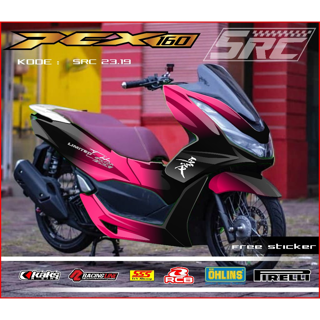 Jual COD Decal Sticker HONDA PCX Cbs Abs 160 Tahun 2021 2022 2023 2024 ...