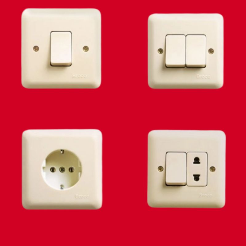 Jual BROCO INBOW SAKLAR LAMPU ENGKEL SERI SAKLAR TRIPLE STOPKONTAK ...