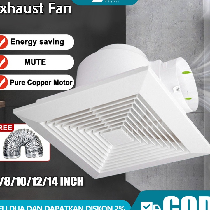 Jual IMPOR TERBARU Ducting Exhaust Fan Plafon 12 Inch kipas angin ...