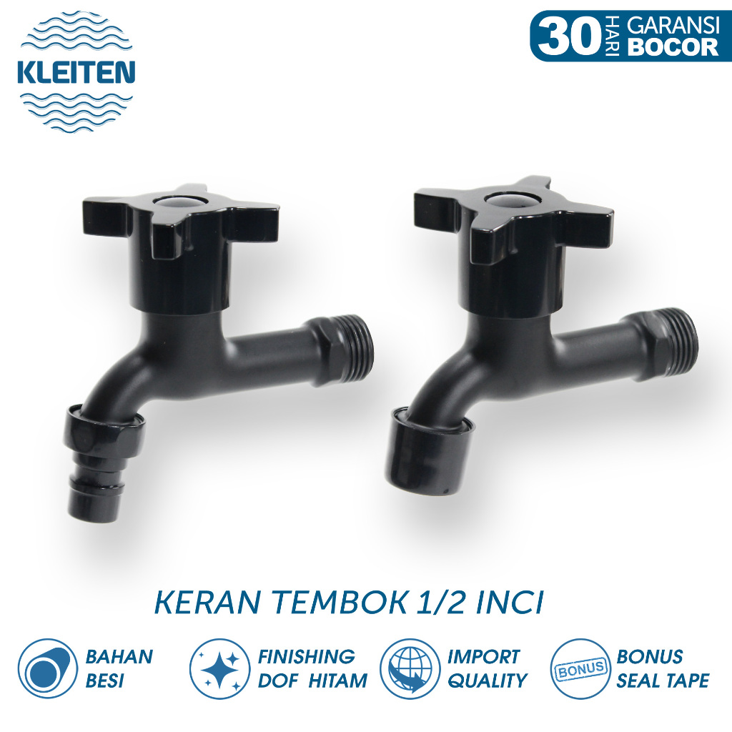 Jual Kran Air Hitam Taman 1/2 Inci Keran Tembok Baling Keran Kamar ...