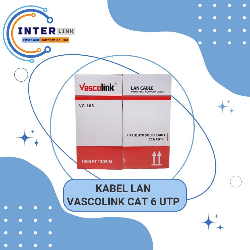 Jual Kabel LAN Vascolink Cat 6 UTP Indoor | Shopee Indonesia