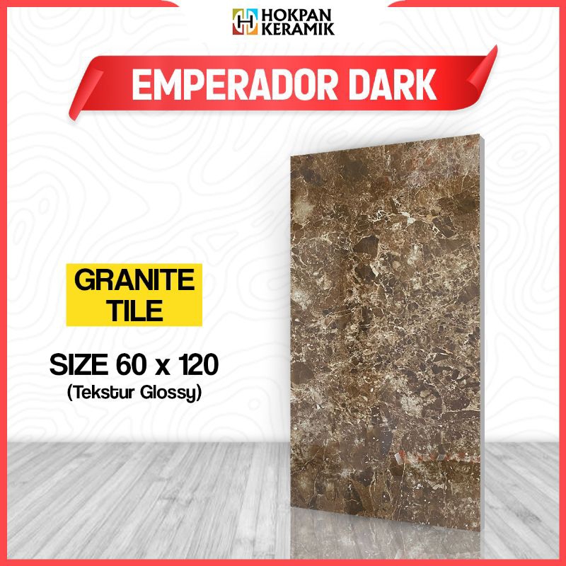 Jual GRANIT MOTIF EMPERADOR DARK UKURAN 60X120 | Shopee Indonesia