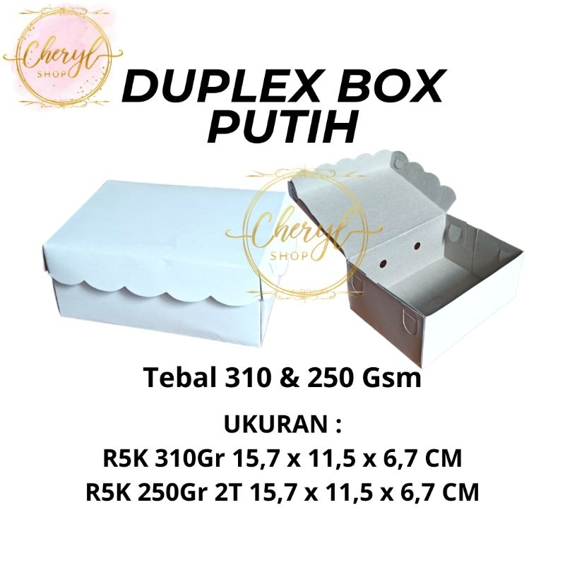 Jual (10 PCS) DOS / DUS DUPLEX POLOS NASI UK 15,7 x 11,5 x 6,7 CM ...