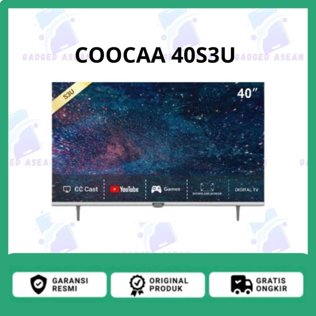 Jual COOCAA 40S3U Smart LED TV 40 Inch WiFi Dolby Audio Full HD ...