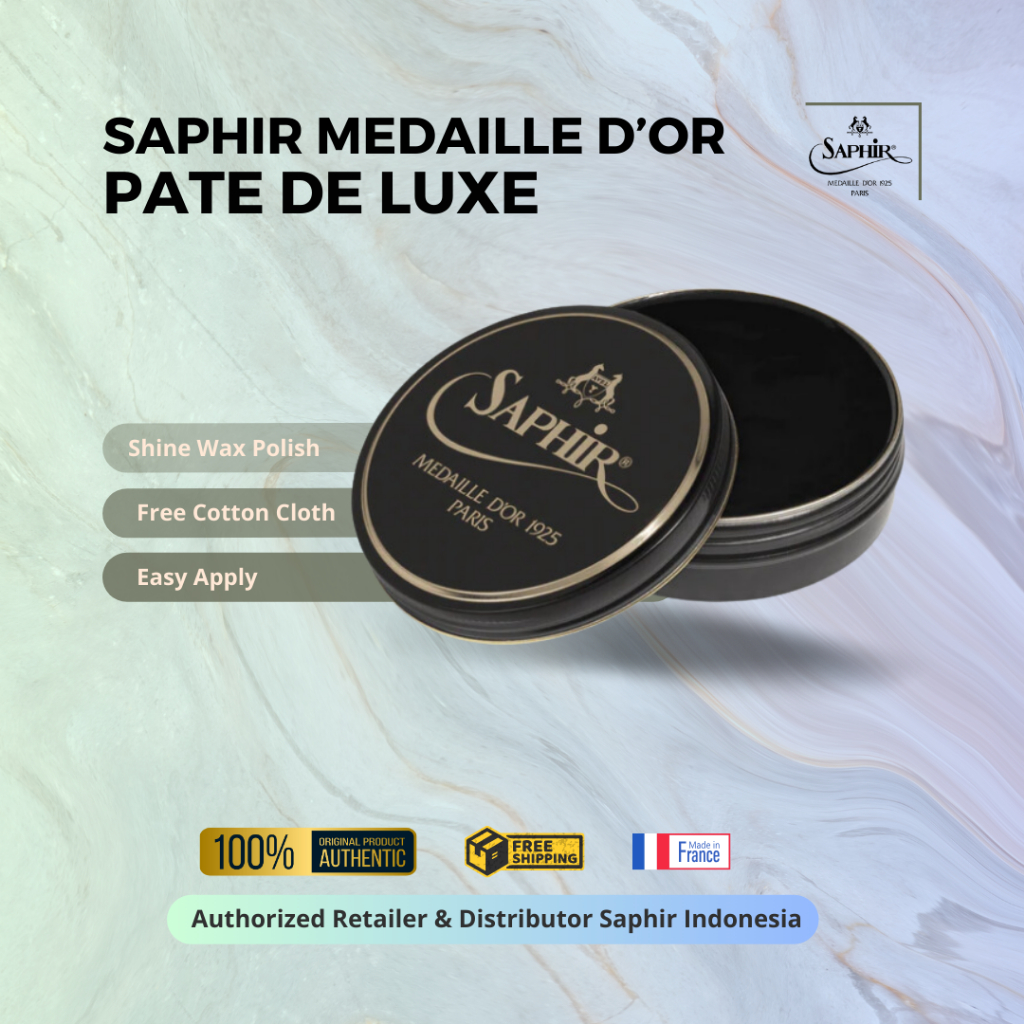 Jual Saphir Pate De Luxe | Dark Brown 50 gr | Medaille D’Or | Semir ...