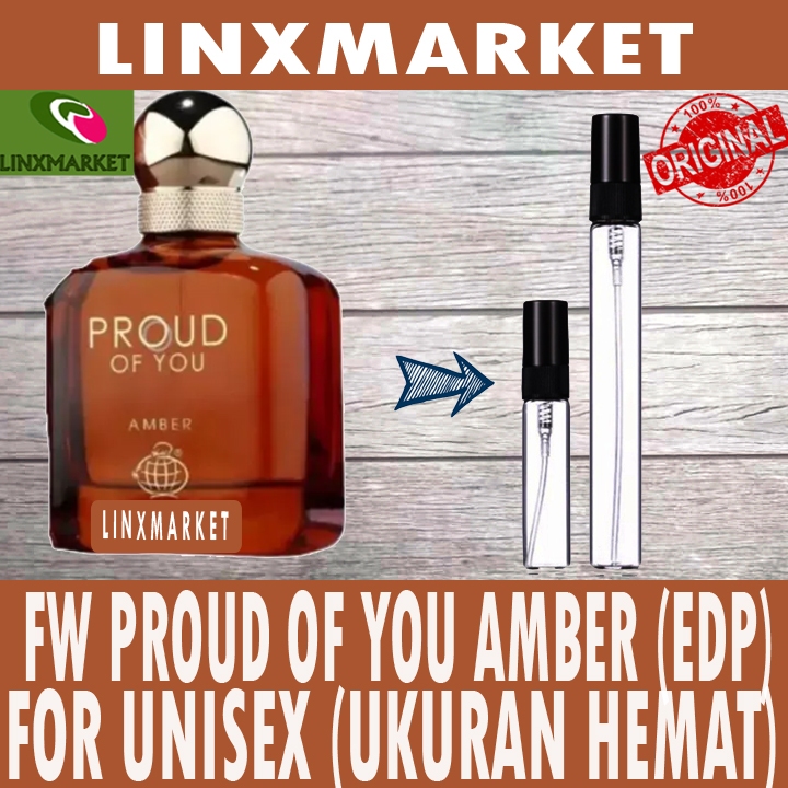 Jual PARFUM FRAGRANCE WORLD PROUD OF YOU AMBER FOR UNISEX EDP EAU DE PARFUM UKURAN | Shopee ...