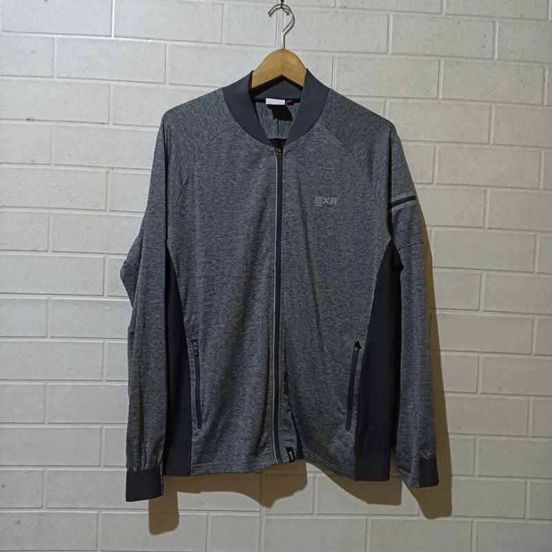 Jual EXR Tracktop Jacket Grey Black | Shopee Indonesia