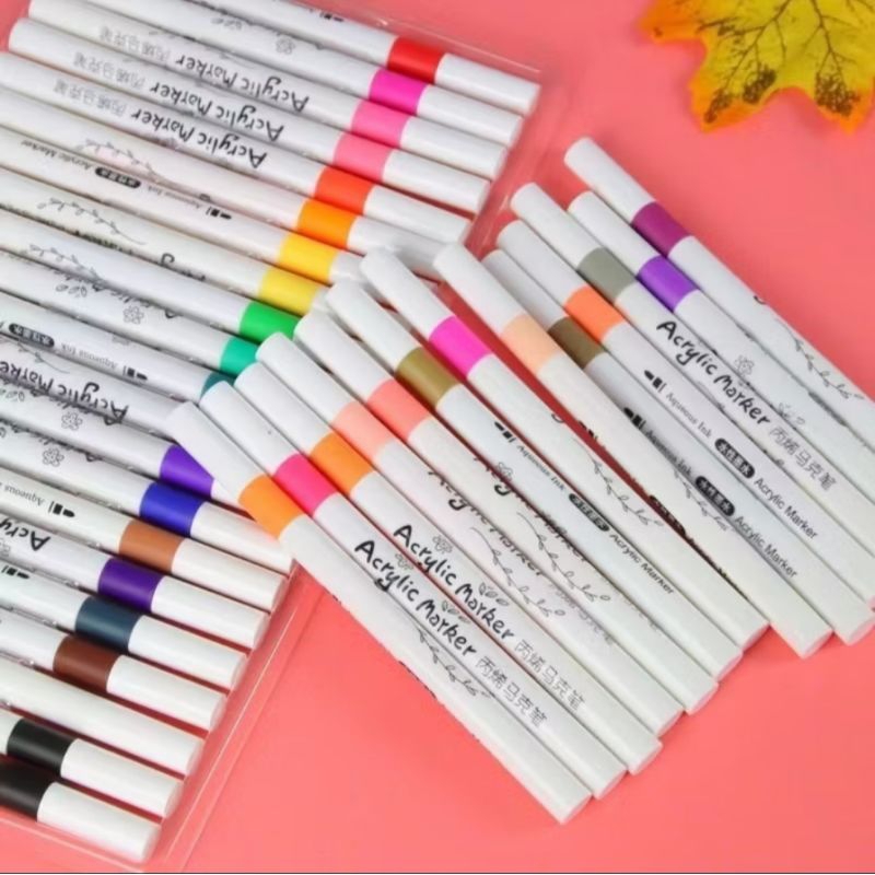 Jual 36 Pcs Acrylic Marker Set Spidol / Spidol Akrilik / Cat Akrilik ...