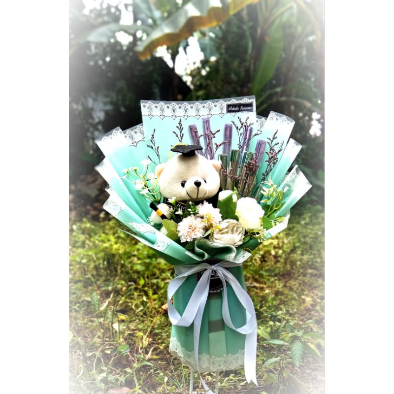 Jual Buket Graduation+bunga uanx | Shopee Indonesia
