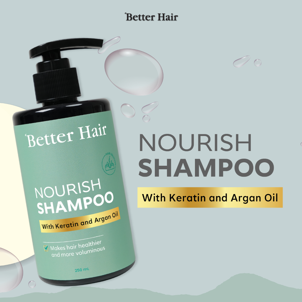 Jual Better Hair - Nourish Shampoo With Keratin and Argan Oil (250mL ...