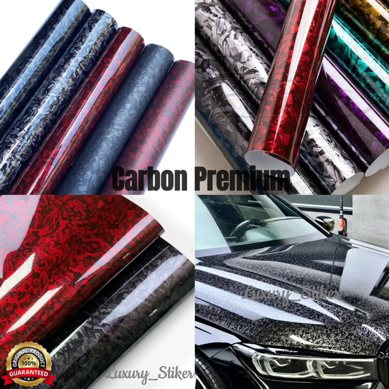 Jual Stiker Carbon Forget Sticker Karbon 6D Hitam Bahan Premium Super ...