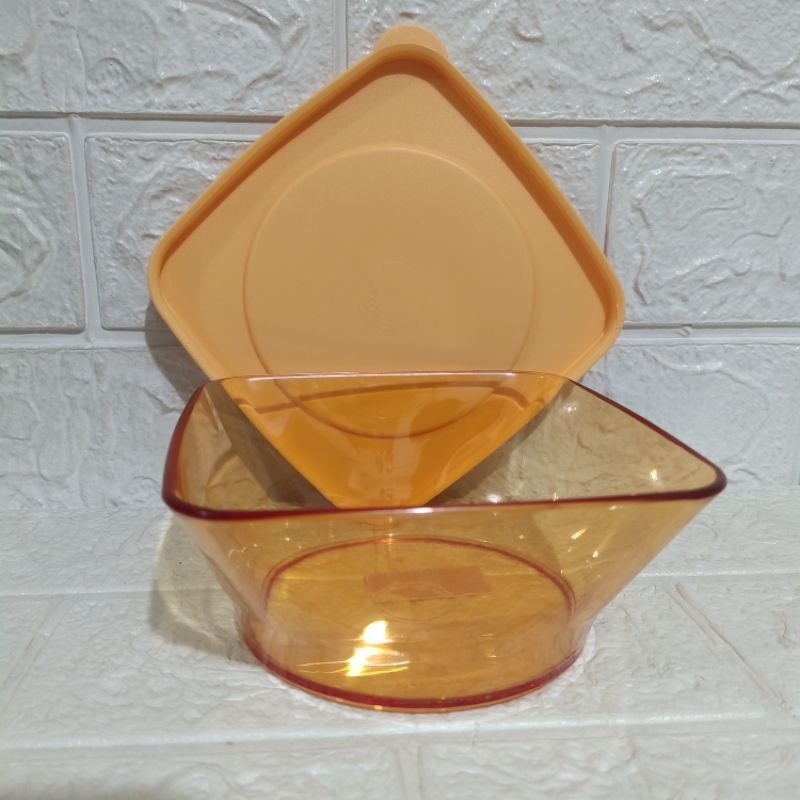 Jual Clear Bowl Tupperware clear square bowl | Shopee Indonesia