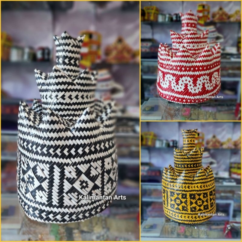 Jual Topi Lanjang / Ketapu Iban /Topi Rotan Dayak Iban Laki - Laki ...