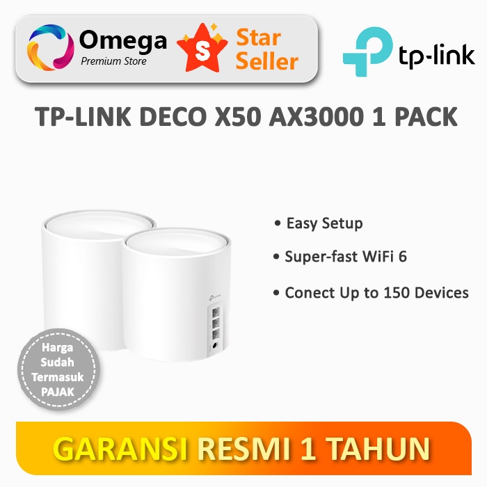 Jual TP-Link Deco X50 AC3000 (2 Pack) Whole Home Mesh Wi-Fi 6 System ...