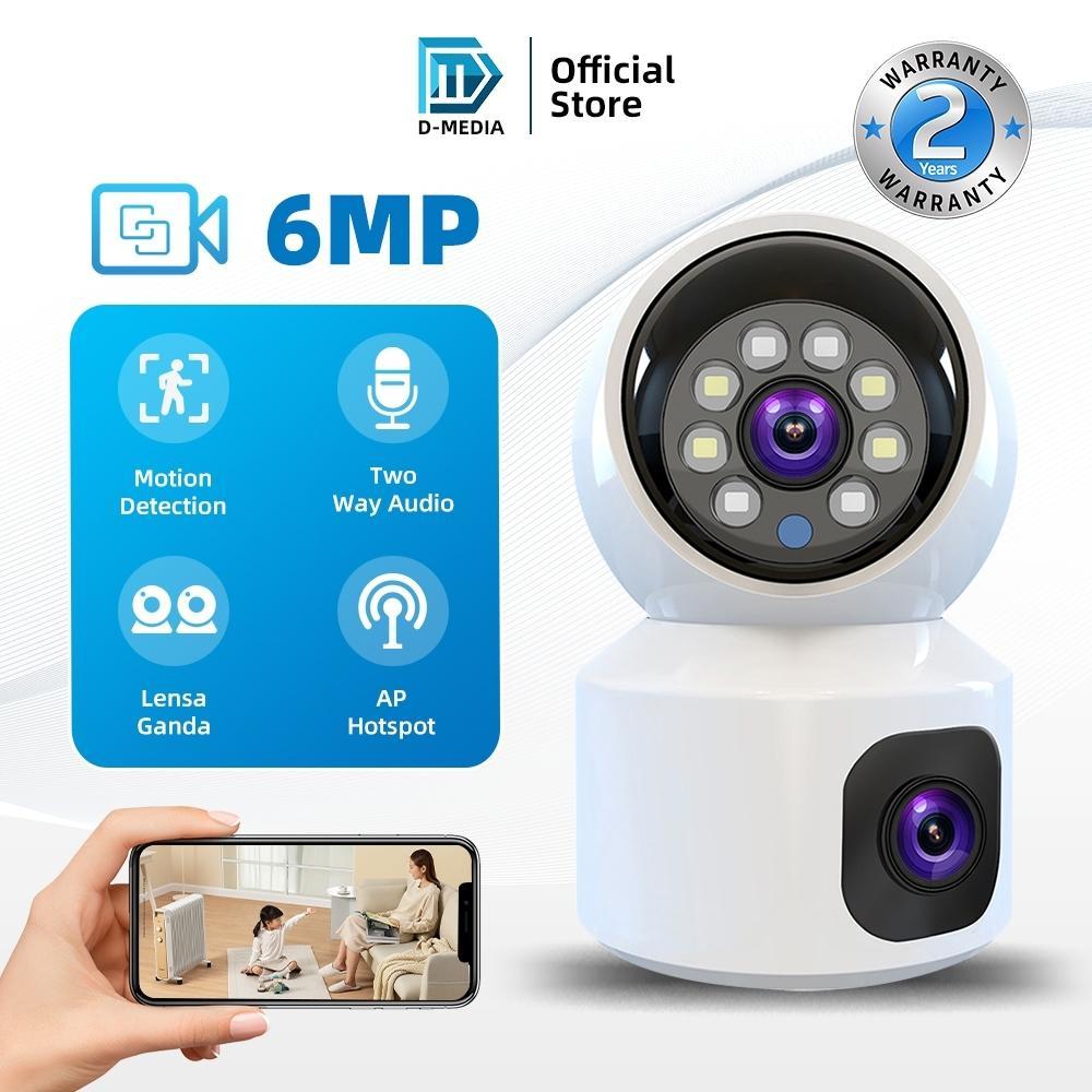Jual COD Digimedia Y08 CCTV Indoor 6MP Dual Lens IP Smart Camera 360 ...