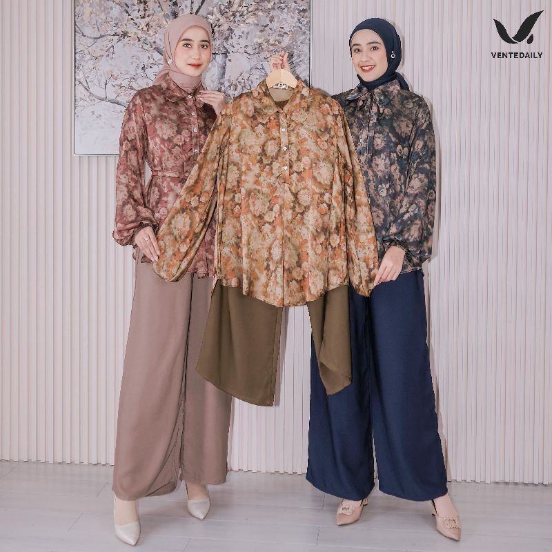 Jual Ventedaily - Inari One Set Wanita Setelan Kekinian Atasan Celana ...