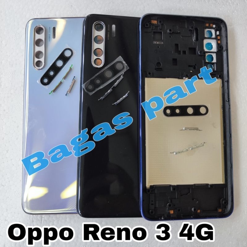 Jual Casing Housing Kesing Fullset Oppp Reno 3 4G CPH2043 Backdor ...