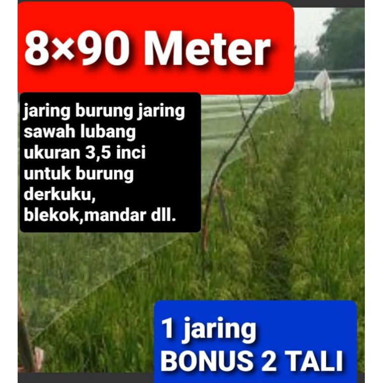 Jual Serbu Puas JARING BURUNG JARING SAWAH JARING BLEKOKMANDAR 89 M ...