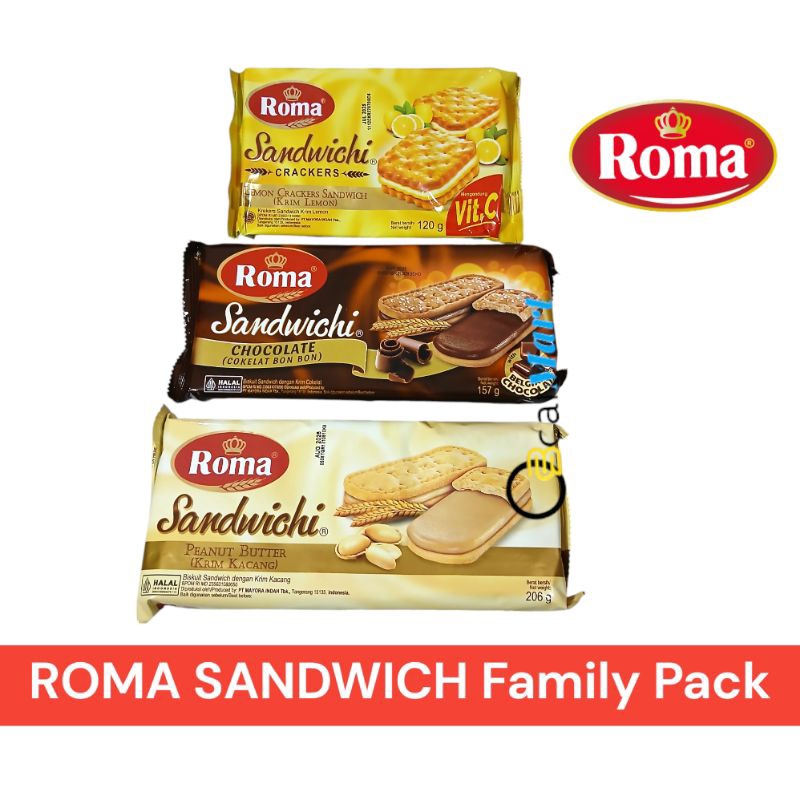 Jual [Orins] Biskuit ROMA SANDWICH Besar FAMILY PACK | Shopee Indonesia