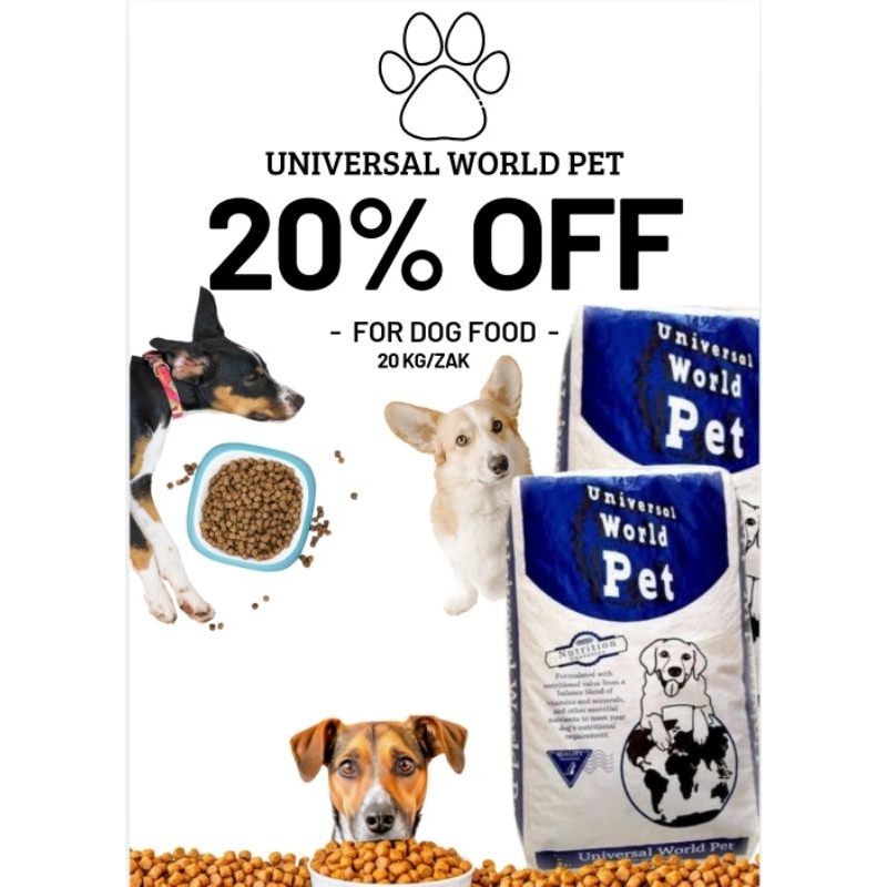 Jual UNIVERSAL WORLD PET FOR DOG lamb 20kg | Shopee Indonesia