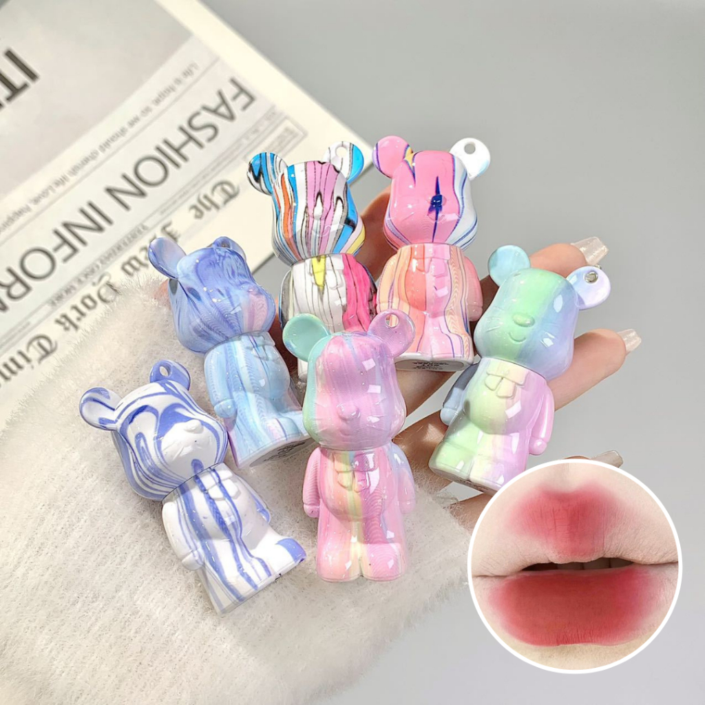 Jual KEKEMOOD Cute Fluid Bear Lip Glaze Velvet Mist Non Stick Cup Lip Mud Whitening ...