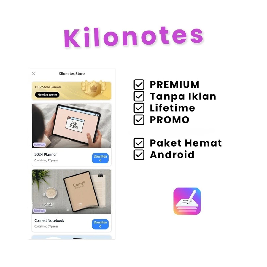 Jual Kilonotes Catat Semua Ide Kreatifmu Dengan Aplikasi Pencatat ...