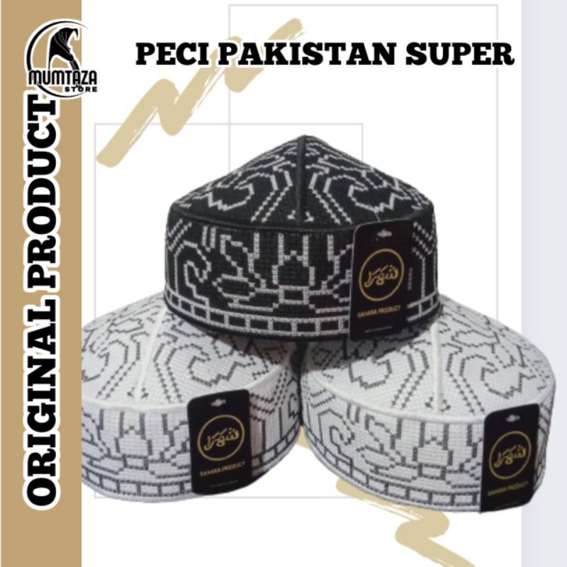 Jual Peci Kopyah Pakistan Original Songkok Hitam | Shopee Indonesia