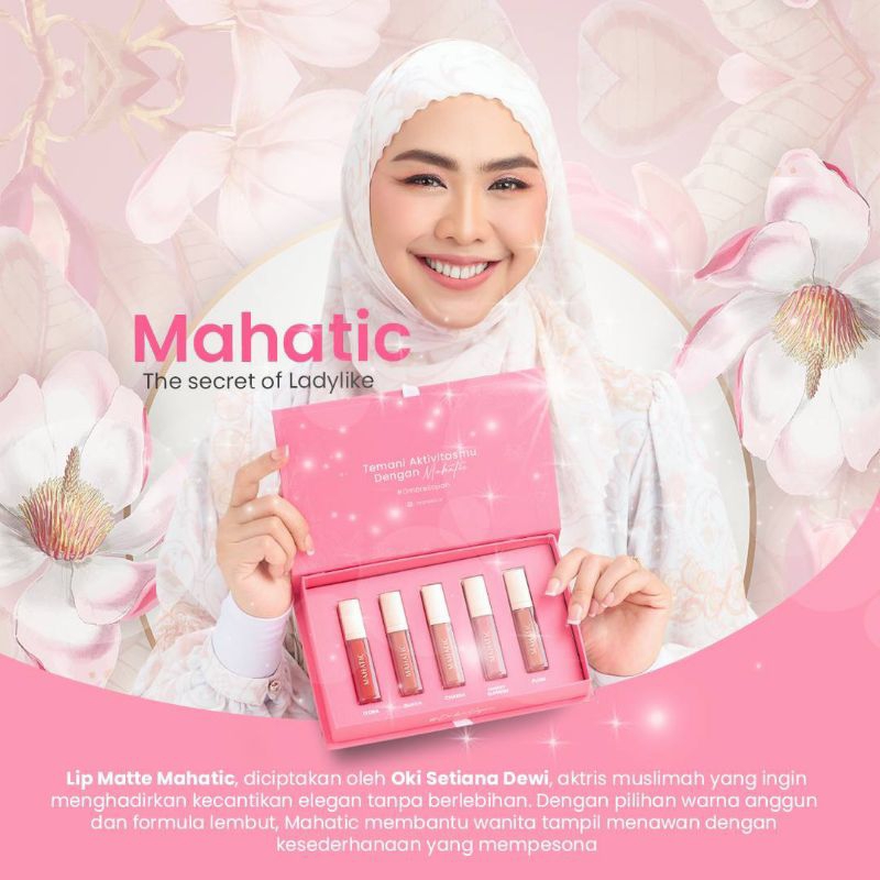 Jual MAHATIC LIP MATTE BOX SERIES, keindahan 5 warna lip matte dalam 1 ...