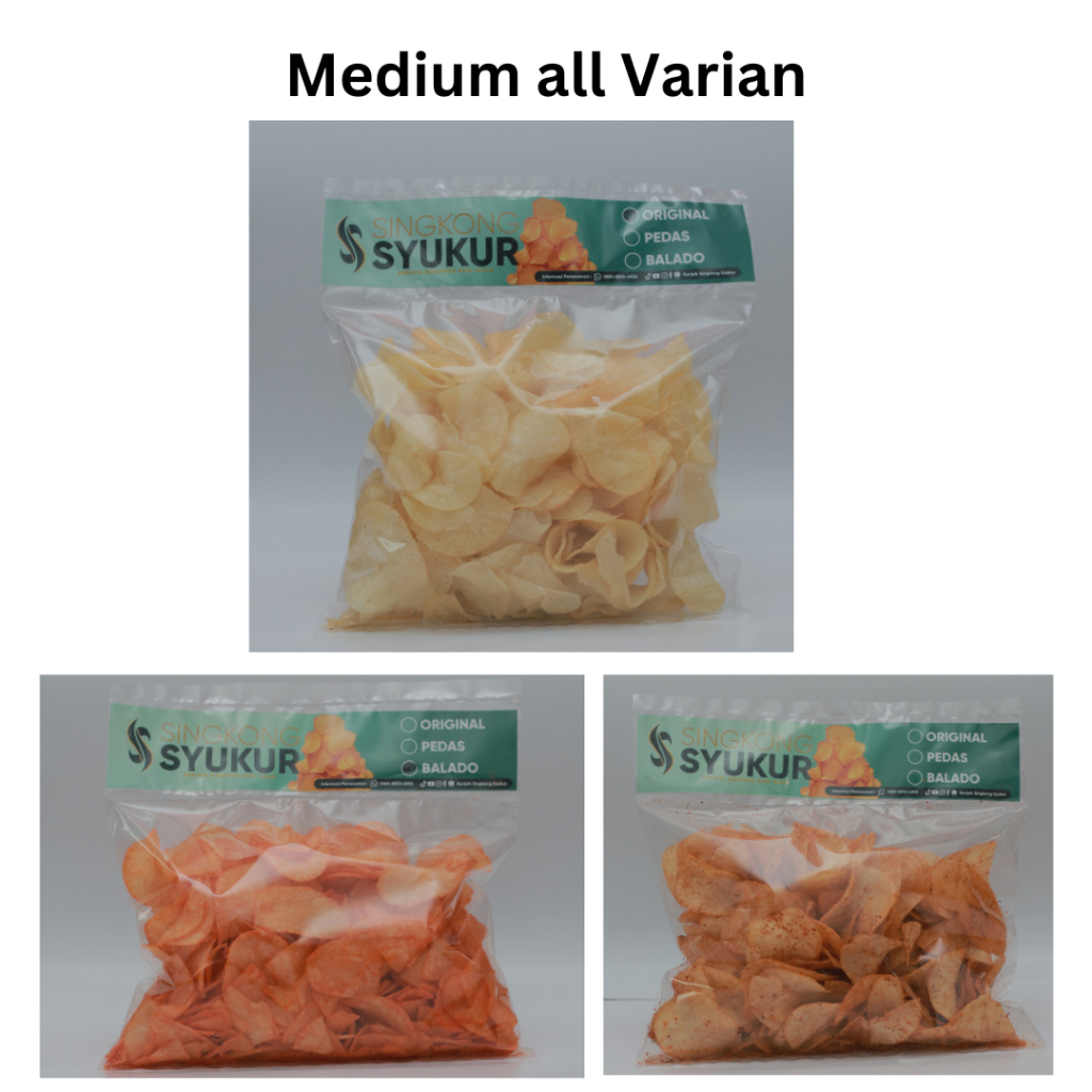 Jual Keripik Singkong Syukur Gurih Renyah Ukuran Medium isi 150 gram ...