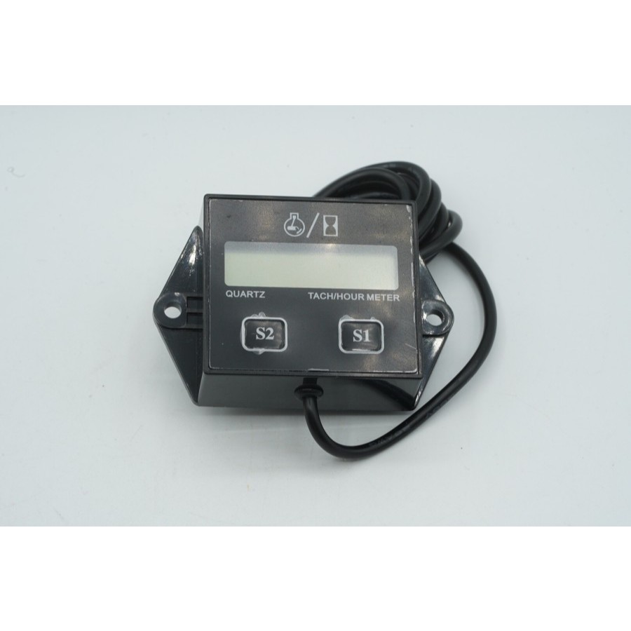 Jual HM011N Hour Meter Tachometer Tach Hour RPM Gauge Plugs Spark ...