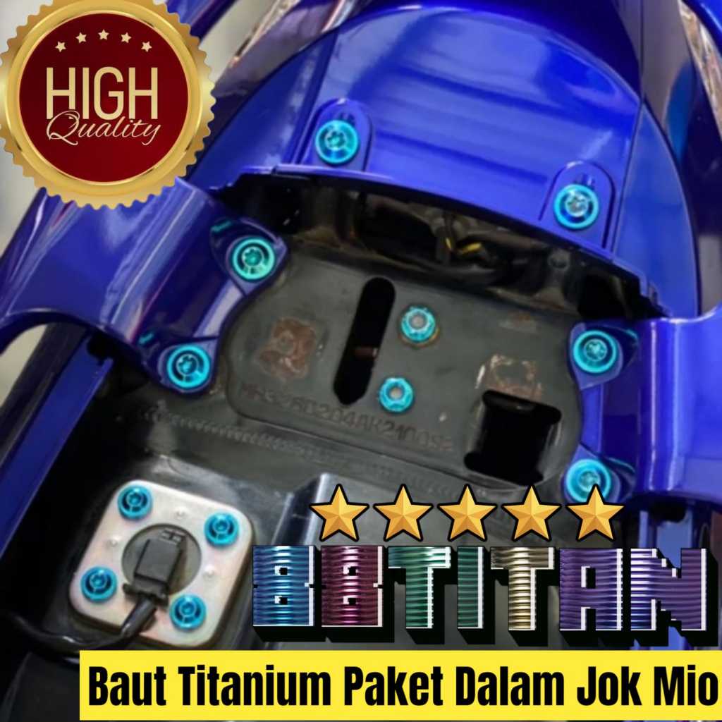 Jual Baut Titanium Paket Dalam Jok Mio | Shopee Indonesia