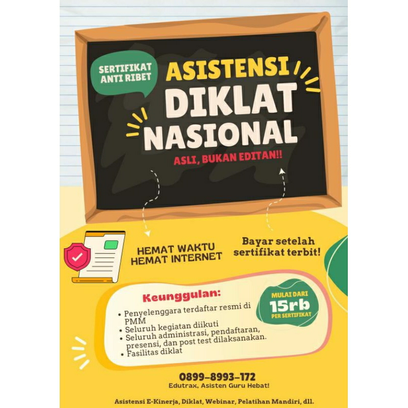 Jual Sertifikat Diklat Diknas Bimtek Guru | Shopee Indonesia