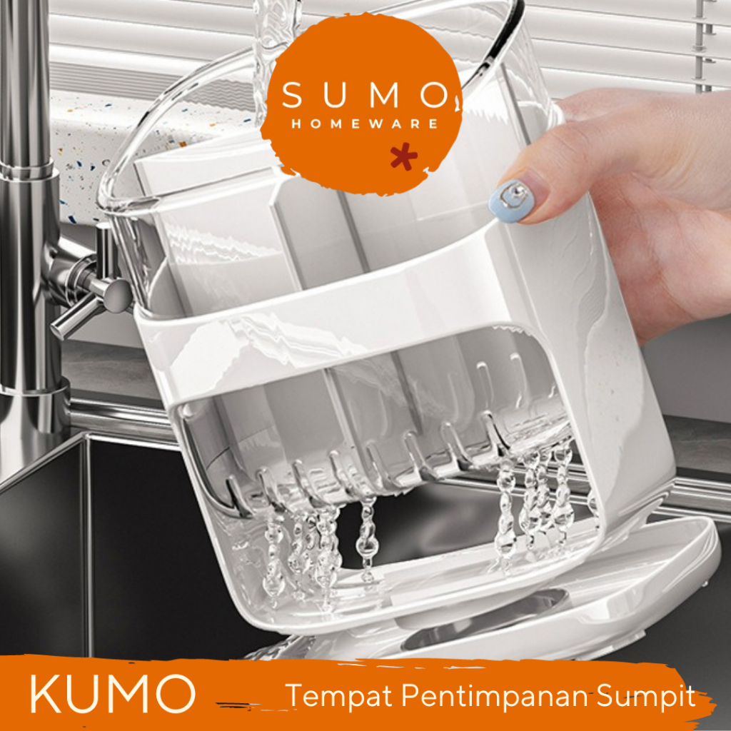 Jual SUMO - KUMO Tempat Sumpit Aesthetic Organizer Alat Makan Sendok ...