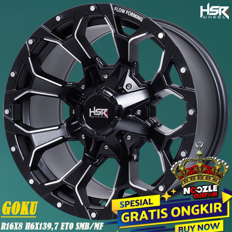 Jual VELG MOBIL OFROAD R16 TYPE HSR GOKU PELEK MOBIL RING 16 LUBANG 6 PAJERO FORTUNER | Shopee ...