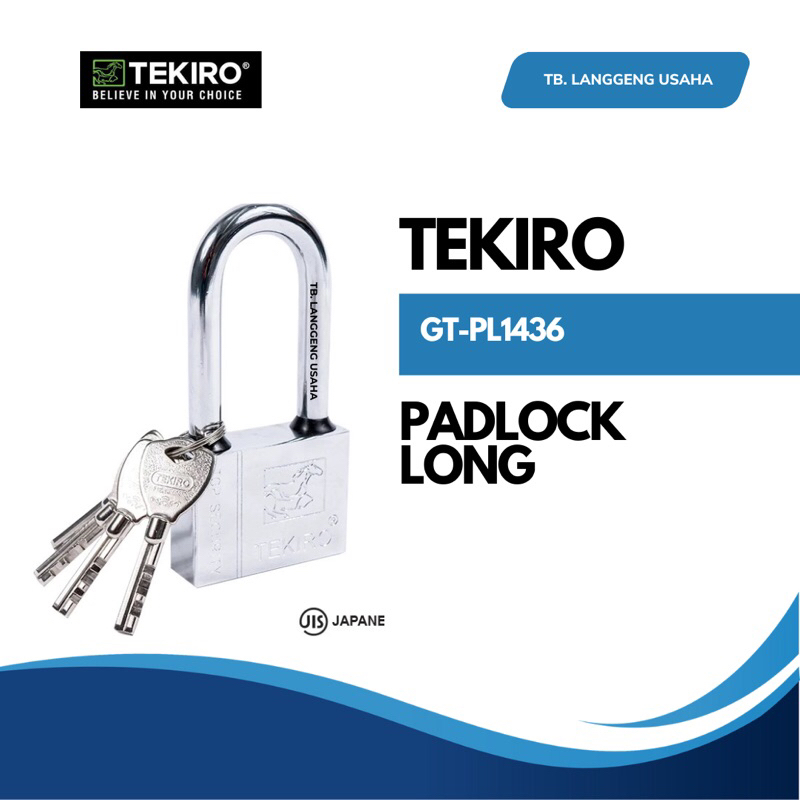 Jual GEMBOK PADLOCK LONG BY TEKIRO Handle Kunci Pintu Rumah Minimalis ...