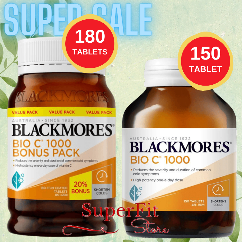 Jual Blackmores Bio C 1000 mg 1000mg- 150 tabs/180 tabs- Made In ...