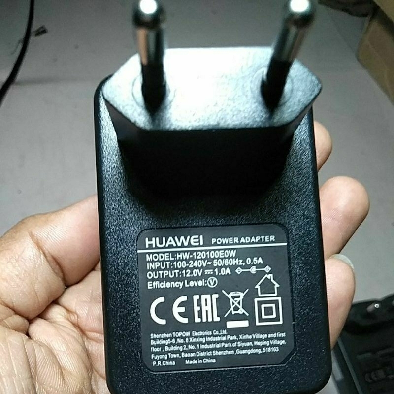 Jual ADAPTOR ORIGINAL HUAWEI/UE/HUNTKEY 12V-1A,Buat modem/router/cctv ...