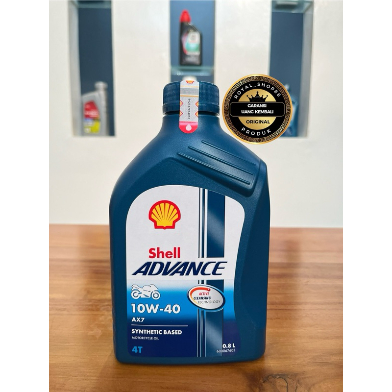 Jual OLI SHELL AX7 10W-40 800 ML 4TAK MOTOR BEBEK ORIGINAL | Shopee ...