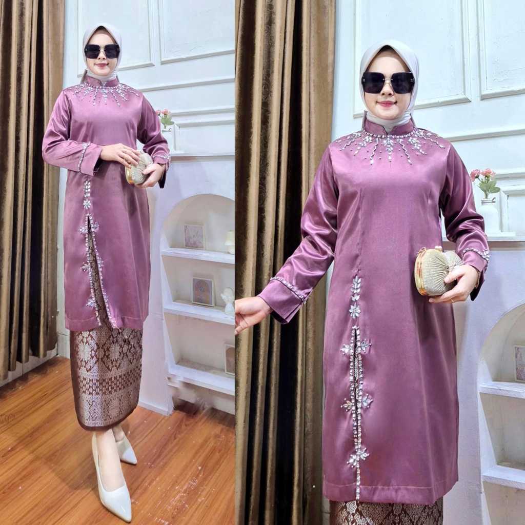 Jual Baju Kurung Melayu Rok Songket Payet Malaysia | Shopee Indonesia