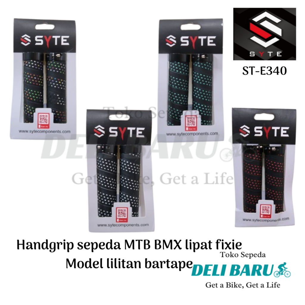 Jual SYTE Hand grip model lilitan bartape type E340 sarung stang sepeda ...