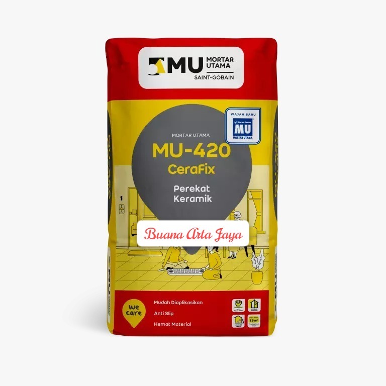 Jual Mortar Utama (MU) 420 Semen Perekat Keramik - 25KG | Shopee Indonesia