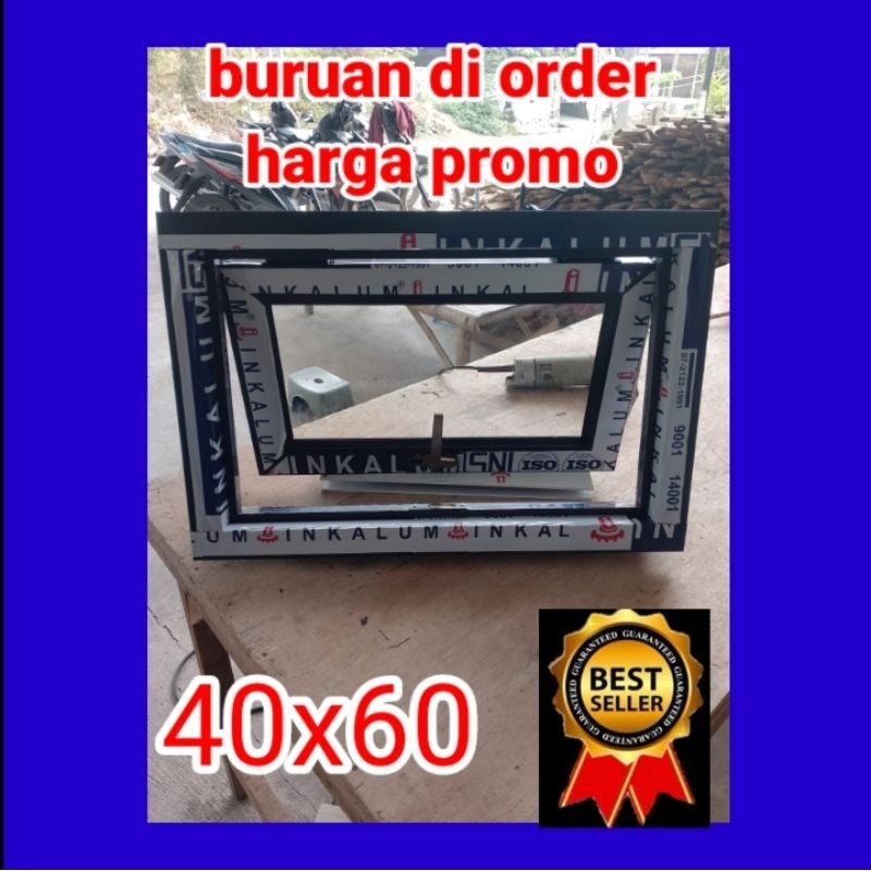 Jual JENDELA T40x L60 BOVEN FULL SET KOMPLIT TINGGAL PASANG DI DINDING ...