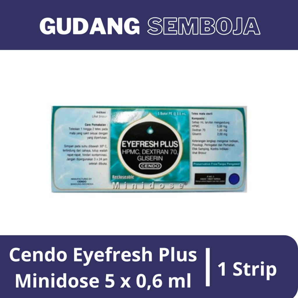 Jual Cendo Eyefresh Plus Minidose Strip 5 x 0,6 ml | Shopee Indonesia