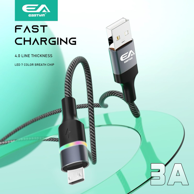 Jual Kabel Data Eastwin 3A USB MICRO Kabel Casan Super Fast Charging ...