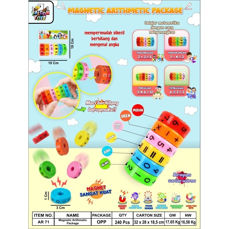Jual HOT SALE RUBIK ANGKA - MAGNETIC HITUNGAN - ALAT BELAJAR BERHITUNG ...