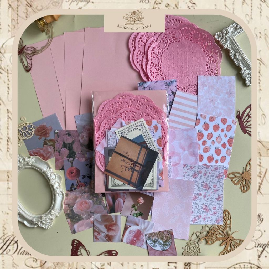 Jual 30pcs Journal Kit Pastel Cute korean deco journaling jurnal diari ...