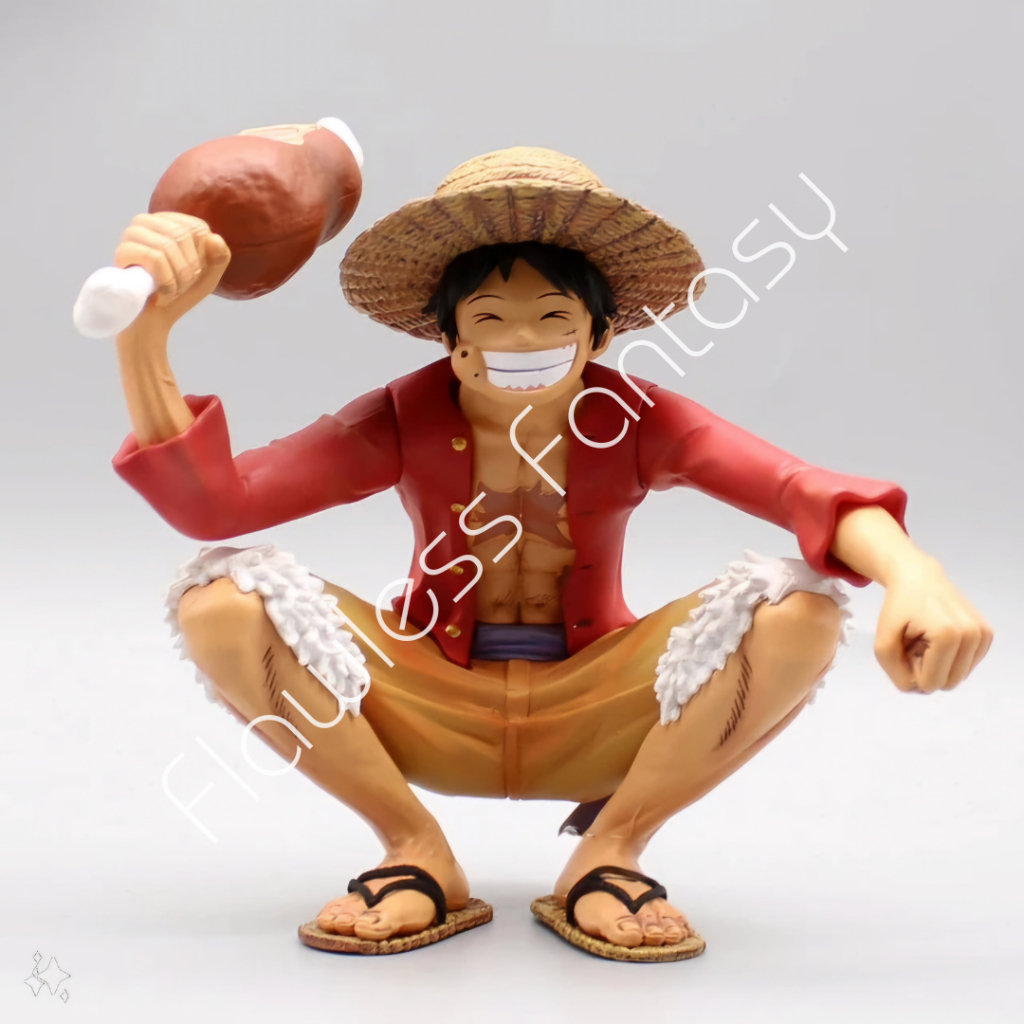 Jual One Piece Monkey D Luffy Eat Meat Anime Figure | Shopee Indonesia